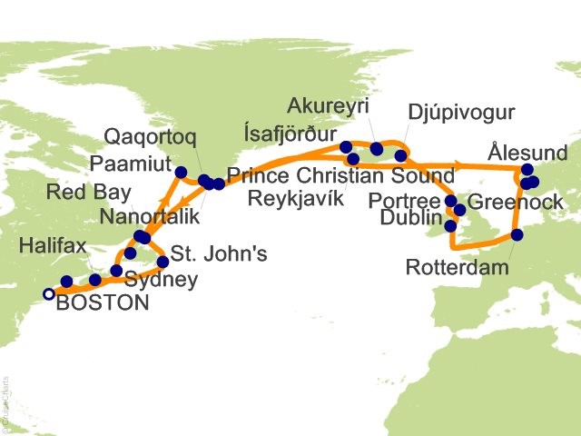 Leif Erikson Route Map When The Vikings Reached Asia: Columbus And The